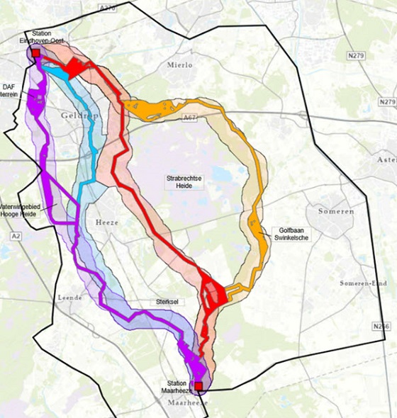 Inzage in proces verloop van zoektocht trace 150kV leiding | Sterksel ...